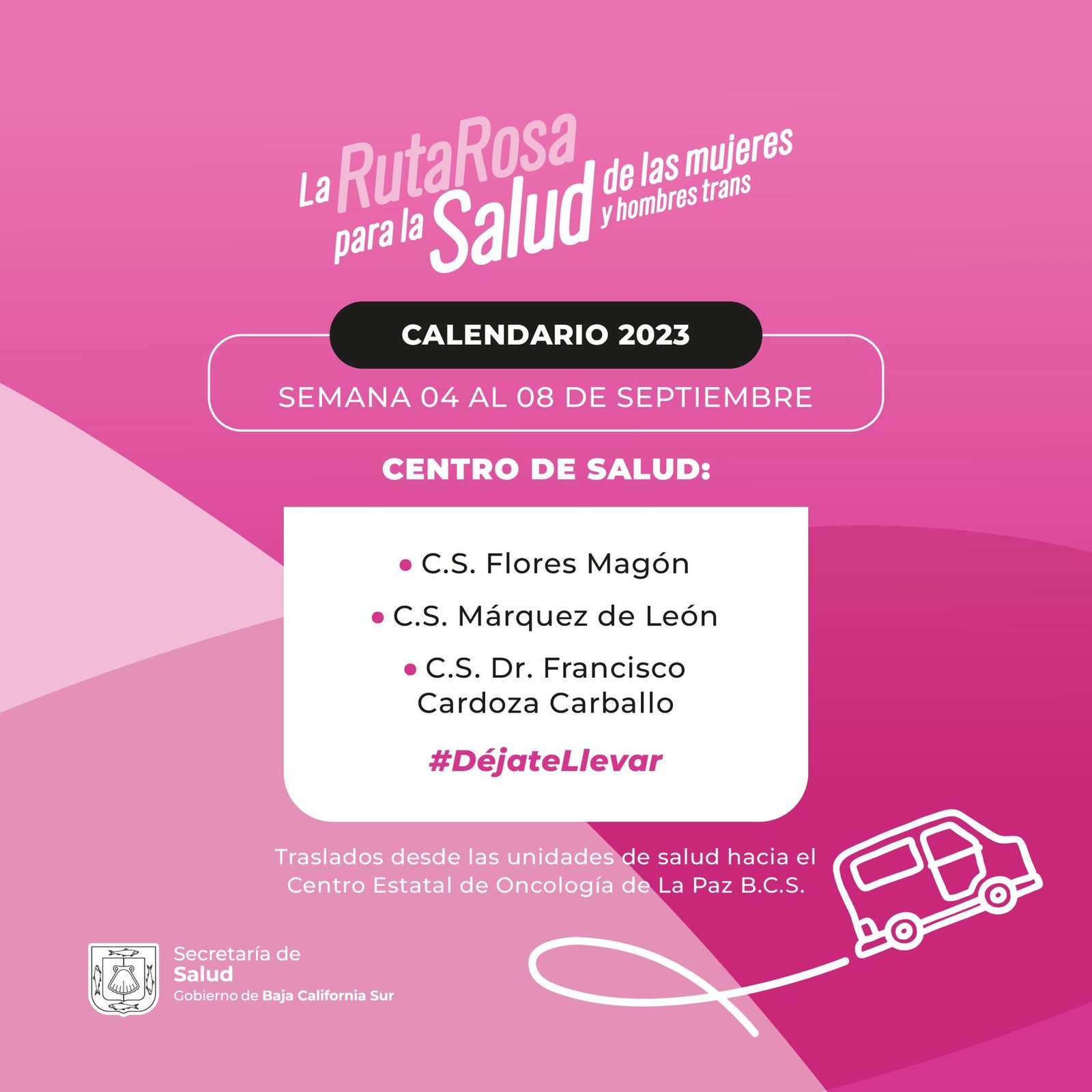 Emprende Gobierno BCS campaña “Ruta Rosa” que fortalece detección de ...